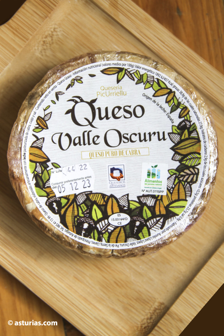 Queso de cabra Asturias Valle Oscuru · Comprar online | asturias.com